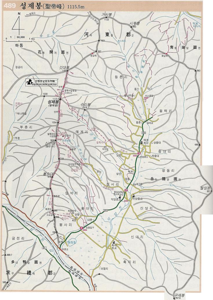 지리산 등산코스 및 등산지도 - 등산관련 정보자료실 - 문경 푸름산악회