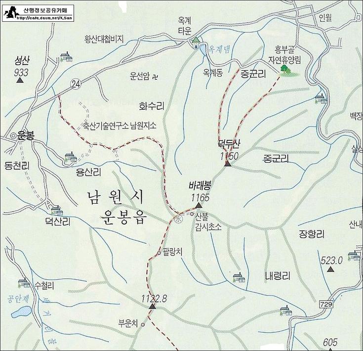 지리산 등산코스 및 등산지도 - 등산관련 정보자료실 - 문경 푸름산악회