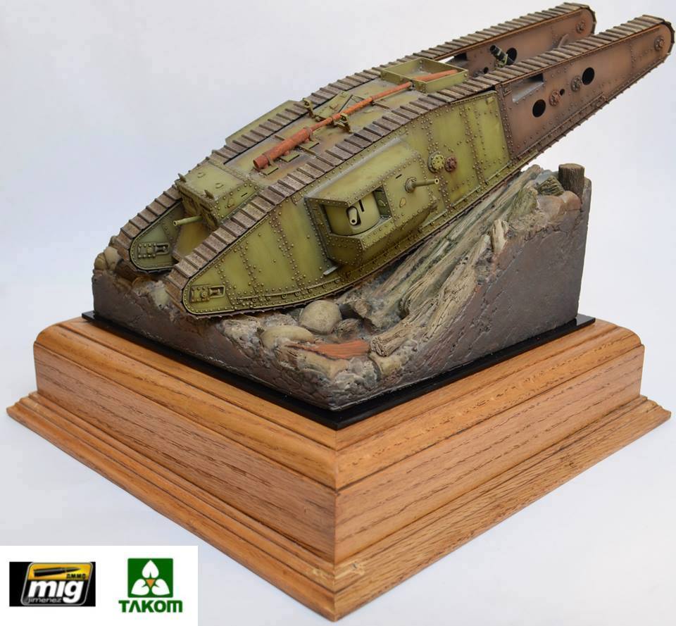WWI Heavy Battle Tank Mark IV Male Tadpole # 2015 [1/35th Takom Made in ...