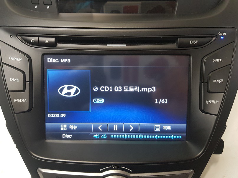 더뉴아반떼MD 13년식 순정 AVN 오디오 / 96560-3X315SA5 - 카오디오 앰프 AV 네비 - 자동차 중고부품 SM모터스