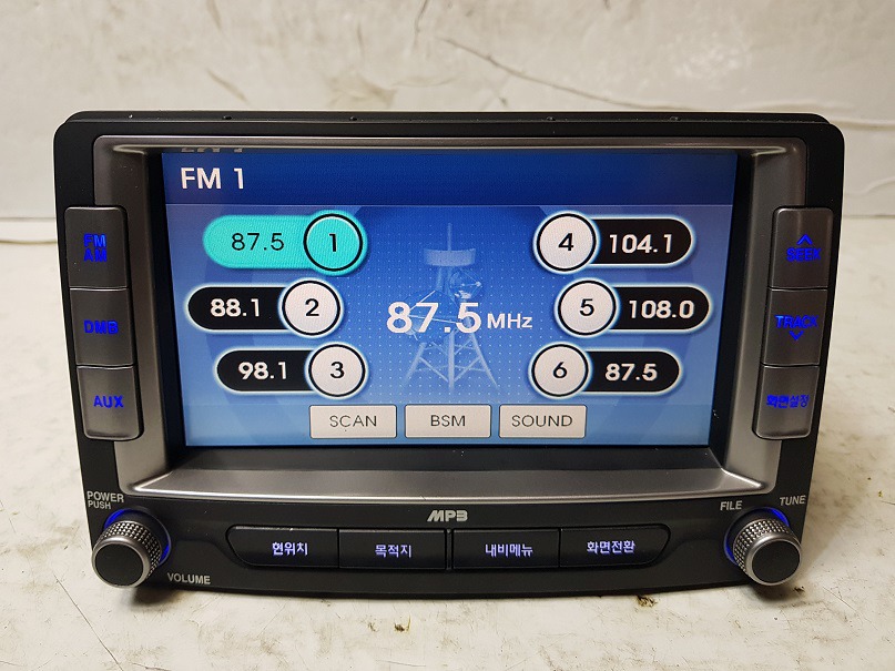 아반떼HD 순정 AVN 네비 USB 오디오 데크 / 96560-2H0009P - 카오디오 앰프 AV 네비 - 자동차 중고부품 SM모터스