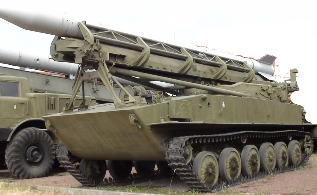 Russian 9P113 TEL w/9M21 Rocket of 9K52 Luna-M Short-range artillery ...
