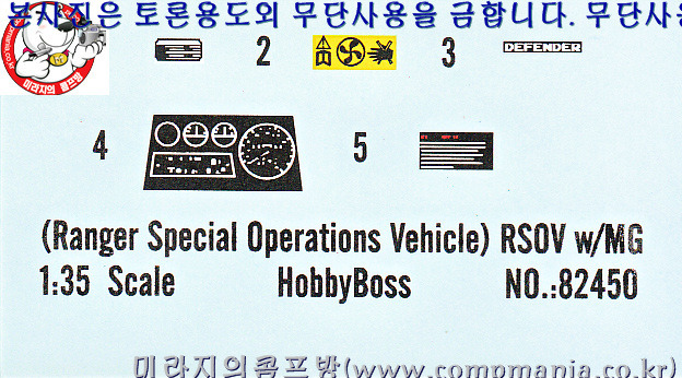 RSOV (Ranger Special Operations Vehicle) w/MG #82450 [1/35 HOBBYBOSS ...