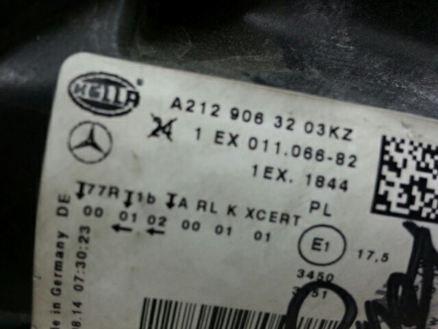 벤츠 E클라스 W212 후기형 Full LED 헤드라이트 Mercedes W212 Full LED Headlight A 212 ...