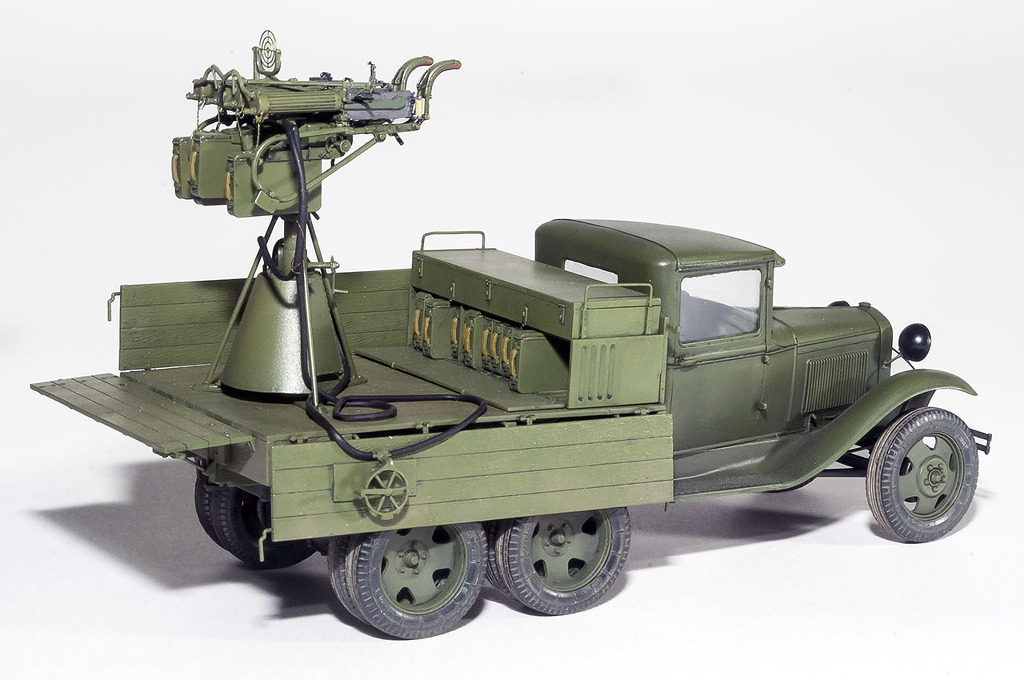 GAZ-AAA w/QUAD M4 MAXIM #35177 [1/35 MINIART MADE IN Ukraine] - Ⅱ AFV ...