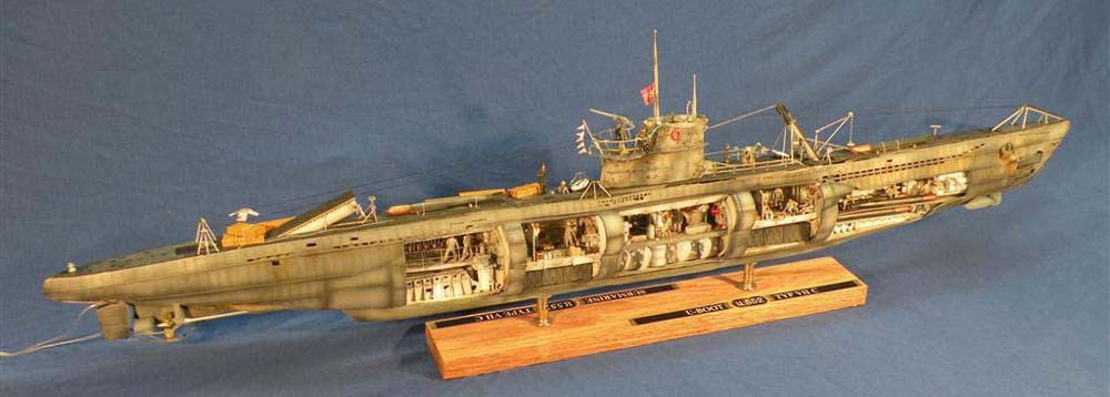 German U-Boat Type VIIC (U552) Wolf Pack Submarine #05015 [1/72 Revell ...