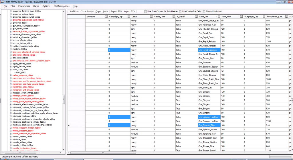 Pack File Manager 3.0.1 - 로마2: 자료실 - THIS IS TOTAL WAR