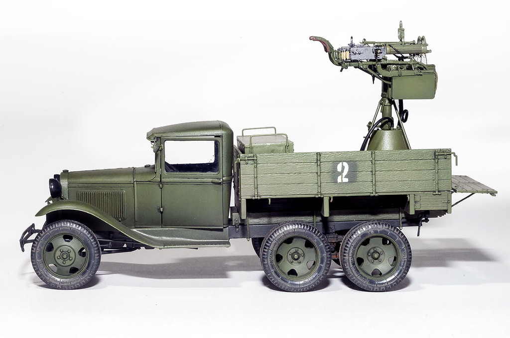 GAZ-AAA w/QUAD M4 MAXIM #35177 [1/35 MINIART MADE IN Ukraine] - Ⅱ AFV ...