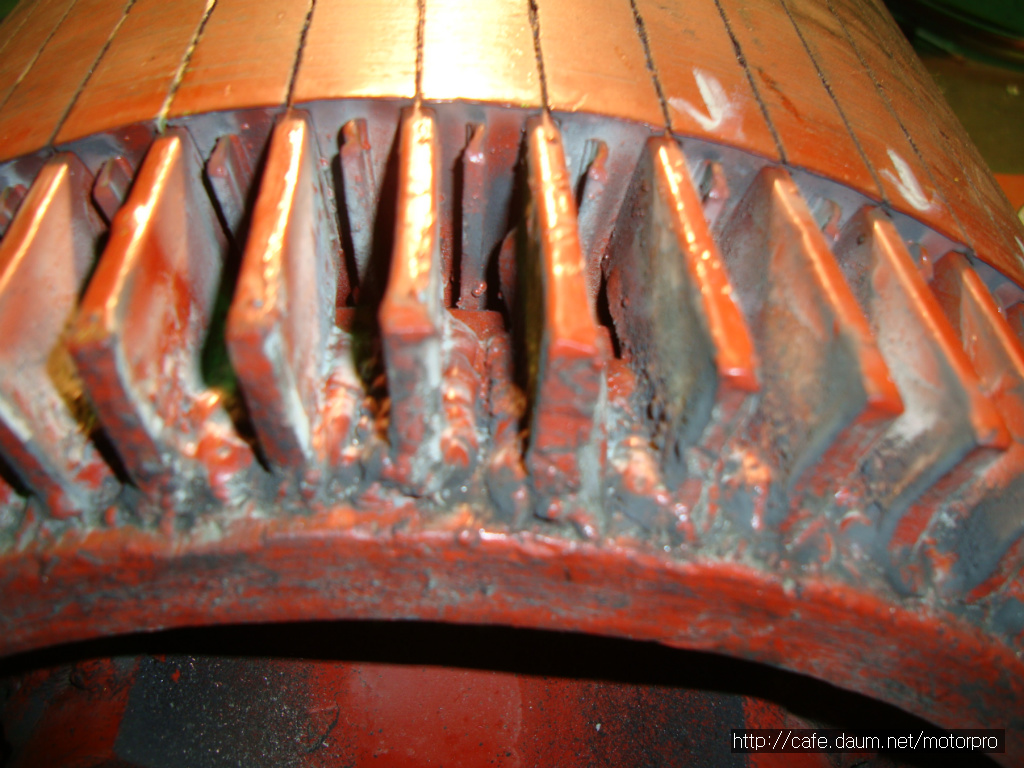 ROTOR BAR와 END RING의 접합부의 CRACK 정비 - 일진엠텍서비스 - 전동기 사랑