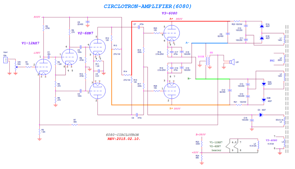 6AS7 / 6080 CIRCLOTRON AMPLIFIER 제작기 - CIRCLOTRON REVIVAL - 진공관세상