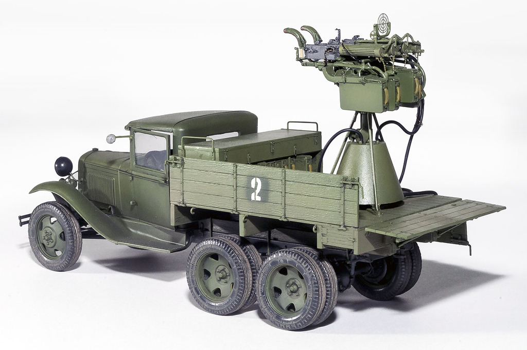 GAZ-AAA w/QUAD M4 MAXIM #35177 [1/35 MINIART MADE IN Ukraine] - Ⅱ AFV ...