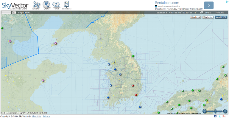 Skyvector 활용 방법 (퍼온글) - 1 - -‥자유─‥게시판┘ - 공주경비행기