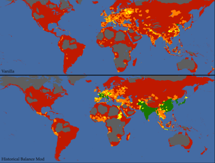 스팀 창작마당에 프뽕, 인도뽕, 중국뽕 모드가 올라왔네요. - Europa Universalis - Europa Universalis