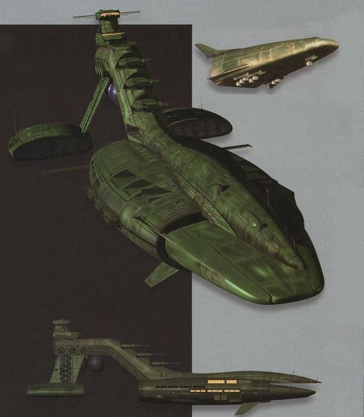 지온군의 경순양함 무사이급 (Principality of Zeon space force's light cruiser Musai ...