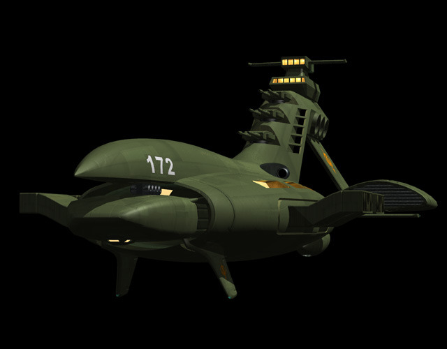 지온군의 경순양함 무사이급 (Principality of Zeon space force's light cruiser Musai ...