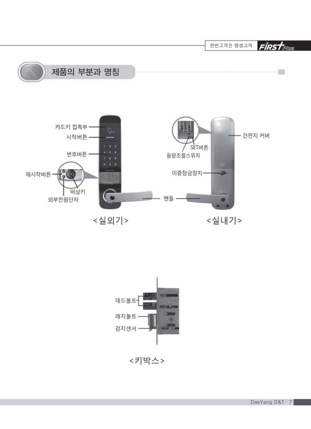 [도어록] DDP-5000CE 카드 타입 메뉴얼입니다. (D-F-H-K-M) - 대양 D & T - 아이빌리브(웅진 디지털도어락)