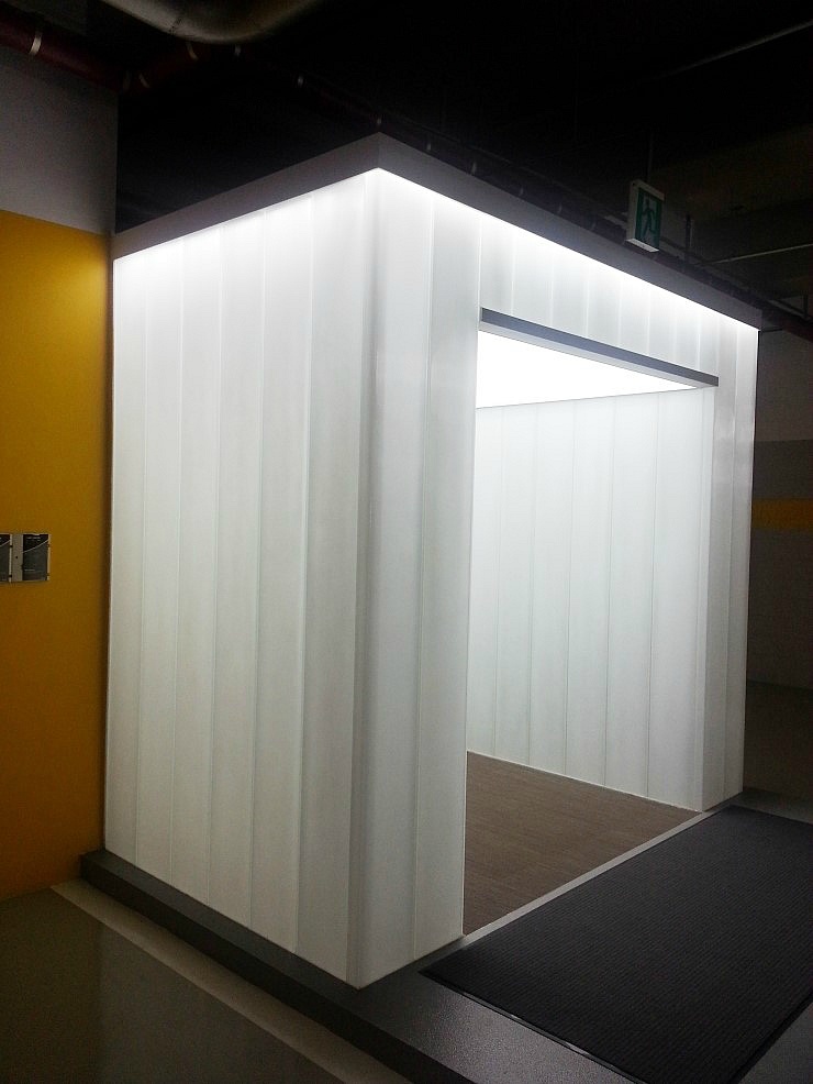 유글라스(LINIT U-glass low iron)가 화이트하게 종로 영풍문고 내부 지하주차장에도 시공되었습니다. - 건축이야기 ...