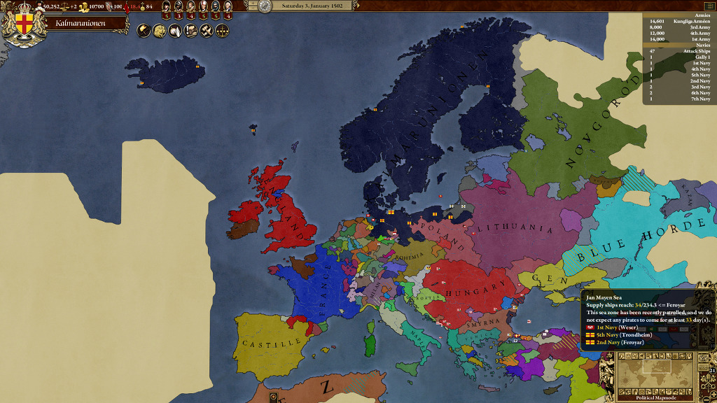 [MEIOU] 칼마르 유니언 - Europa Universalis - Europa Universalis