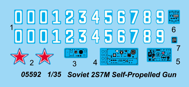 Soviet 2S7M Self-Propelled Gun #05592 [1/35th Trumpeter Made in China ...