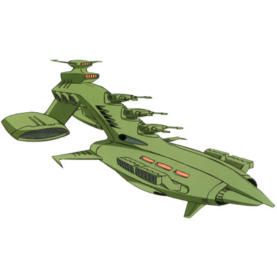 지온군의 경순양함 무사이급 (Principality of Zeon space force's light cruiser Musai ...