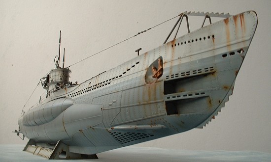 German U-Boat Type VIIC (U552) Wolf Pack Submarine #05015 [1/72 Revell ...