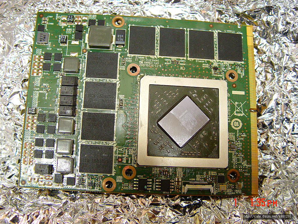 각종 노트북용 그래픽카드 수리 대행 한성 Spaqr 노트북 외장 그래픽카드 수리 각종 노트북 그래픽 칩셋 수리 ―작업사례 노트북수리 Lcd수리 메인보드수리