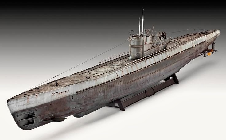 German U-Boat Type VIIC (U552) Wolf Pack Submarine #05015 [1/72 Revell ...