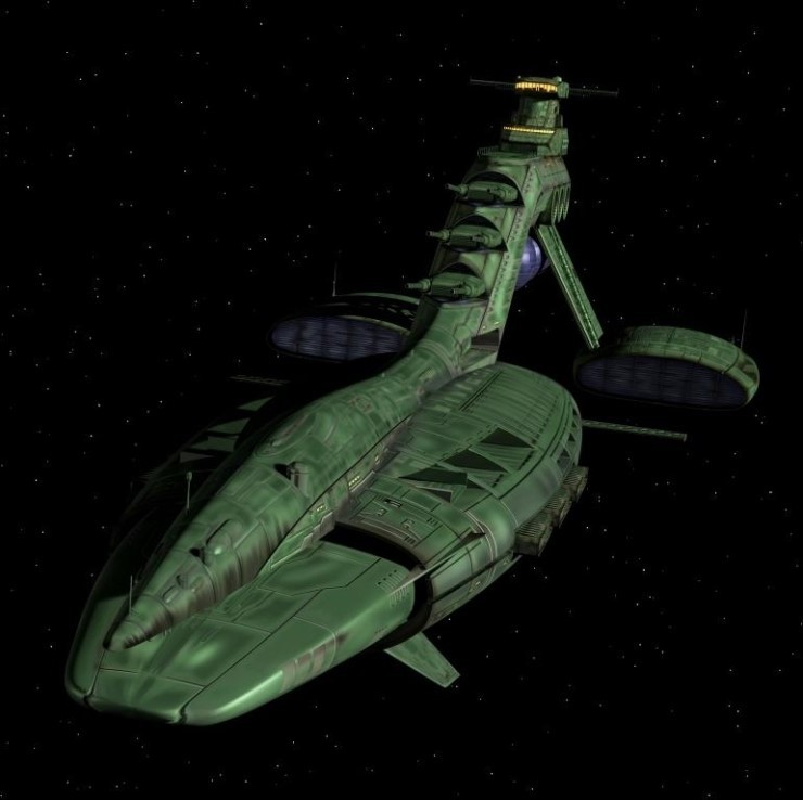 지온군의 경순양함 무사이급 (Principality of Zeon space force's light cruiser Musai ...