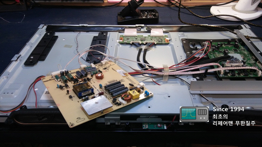 전원 고장이 발생 한 심미안 아치바코리아 32인치 Led 모니터 고장 ―lcd모니터 노트북수리 Lcd수리 메인보드수리 산업용컴퓨터수리센터