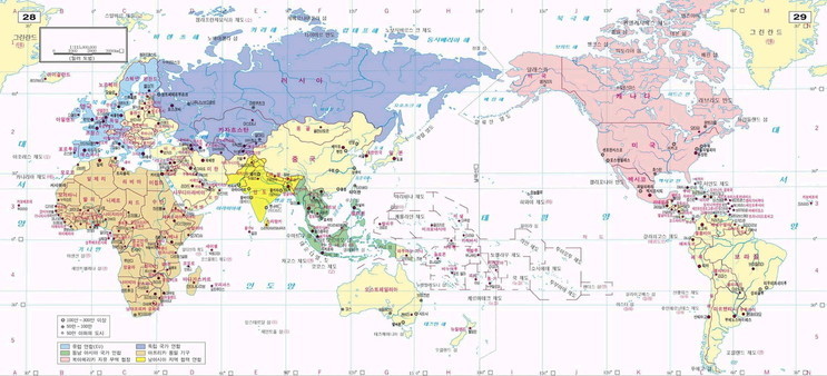 세계지도 (5대양 6대주) 요런건 알아야지 - 여행지소개 및 여행모음 - 코람데오행복한동행