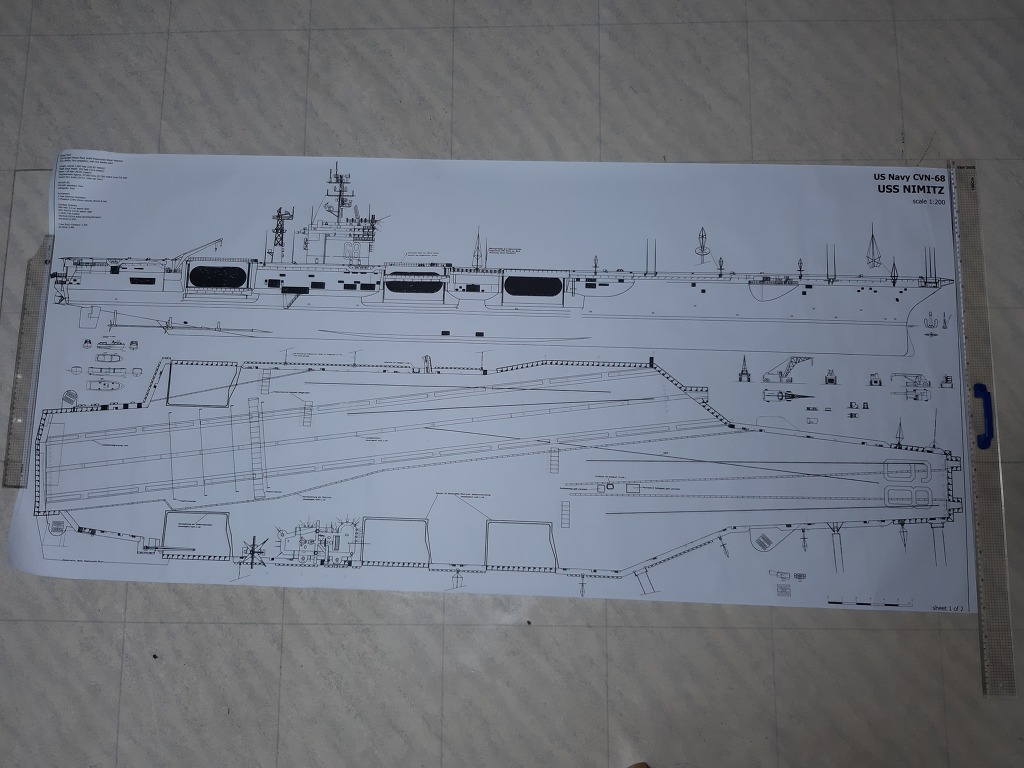 1.USS Nimitz 도면 - 1/200 USS NImitz - 군함모형세상
