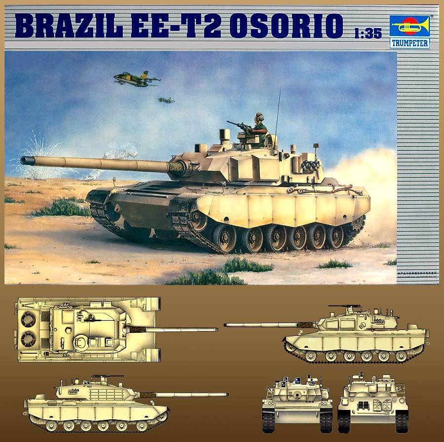 BRAZIL EE-T2 OSORIO # 00333 [1/35th Trumpeter Made in China] PT1 - Ⅱ ...