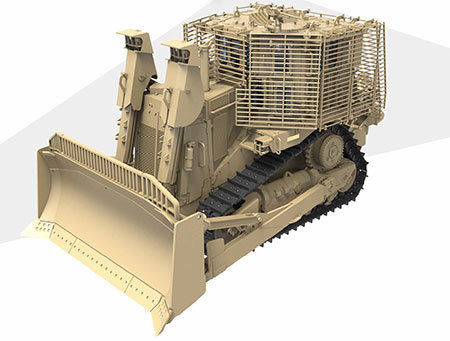 D9R Doobi Armored Bulldozer w/SLAT Armor #SS-002 [1/35th Meng Model ...