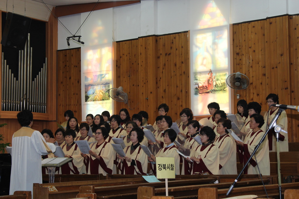 조명기목사 안수식-7 - 2. 사진자료실 - 의정부영락