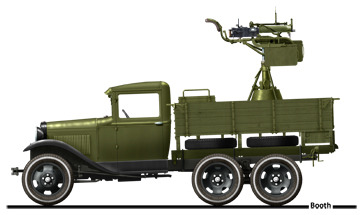 GAZ-AAA w/QUAD M4 MAXIM #35177 [1/35 MINIART MADE IN Ukraine] - Ⅱ AFV ...