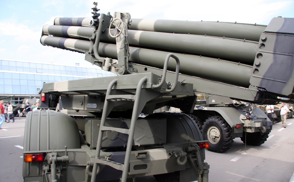 Russian 9P140 TEL of 9K57 Uragan Multiple Launch Rocket System # 01026 ...