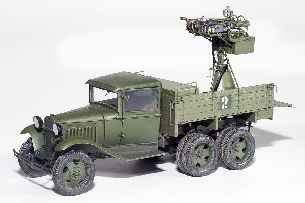 GAZ-AAA w/QUAD M4 MAXIM #35177 [1/35 MINIART MADE IN Ukraine] - Ⅱ AFV ...