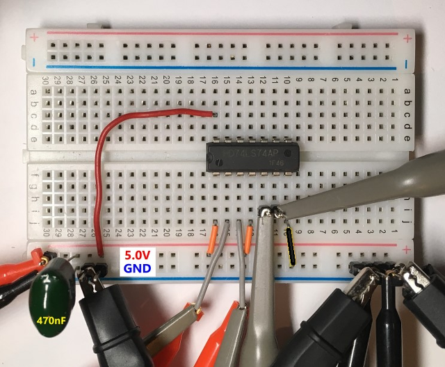 7474(Dual 상승에지 트리거 D 플립플롭) - 디지털회로및실험(161718) - Han's 카페