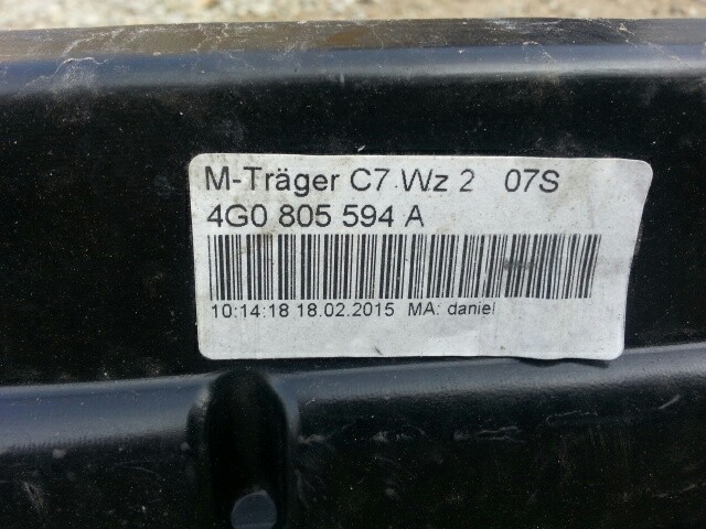 아우디 A6 A7 전판넬 라디에이터 서포트 Audi A6 A7 Radiator Support 4G0 805 594 4G0 805 ...