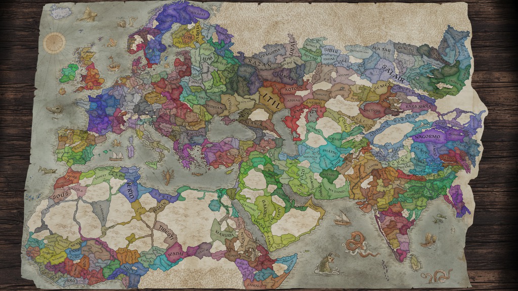 크루세이더 킹즈 3 데쥬레 지도 - Crusader Kings - Europa Universalis