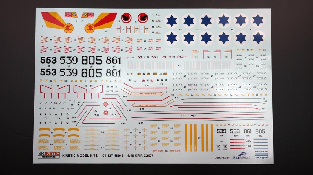 Israeli Air Force Kfir C2/C7 #48046 [1/48th KINETIC MADE IN CHINA] PT4 ...