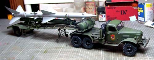 SA-2 Guideline Missile on Transport trailer #00204 [1/35th TRUMPETER ...