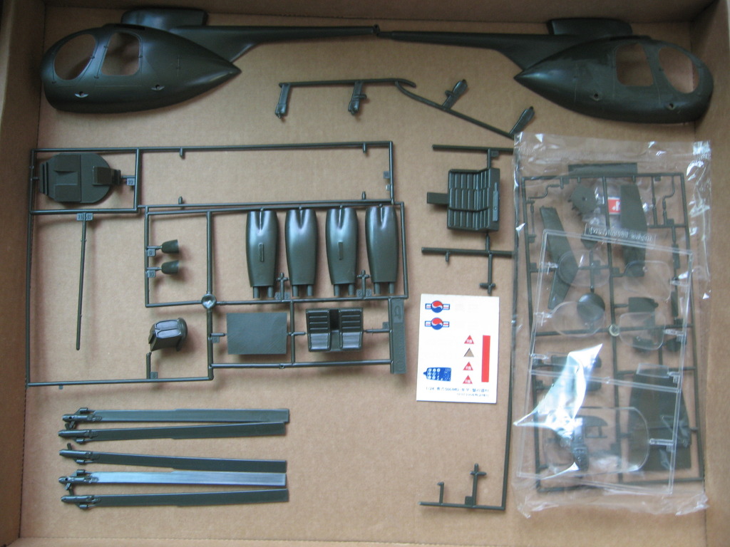 [올드킷] 1/24 아이디어 휴즈 500MD - Ⅱ AERO & Chopper - 미라지의 콤프방