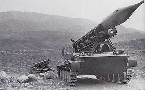 Russian 9P113 TEL w/9M21 Rocket of 9K52 Luna-M Short-range artillery ...