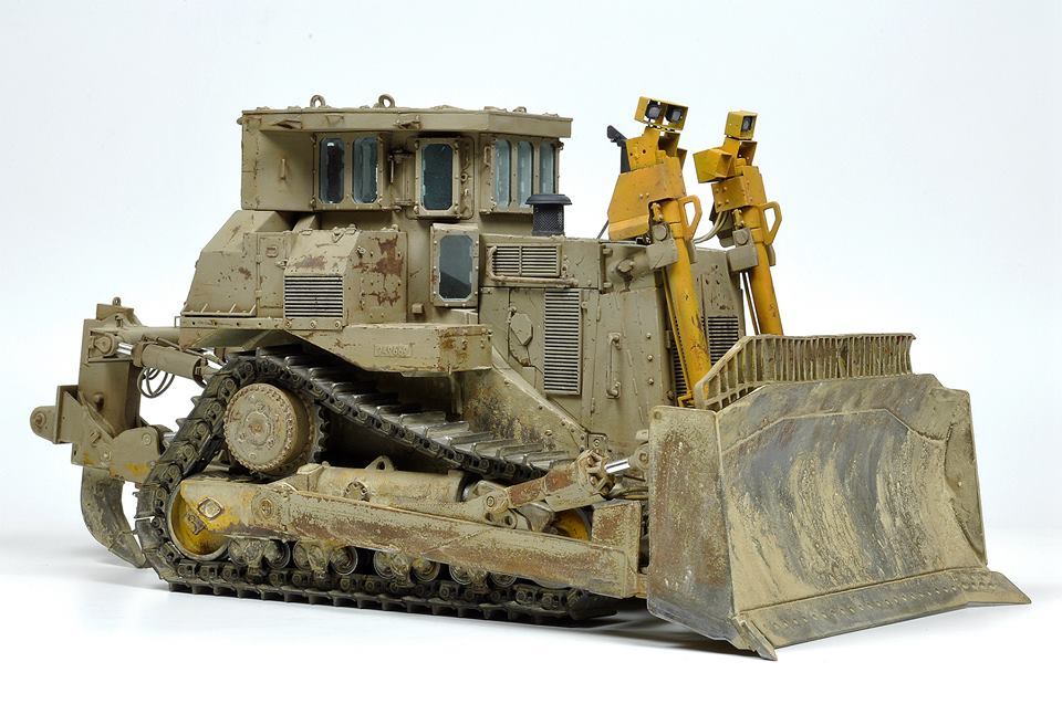 D9R Doobi Armored Bulldozer w/SLAT Armor #SS-010 [1/35th Meng Model ...