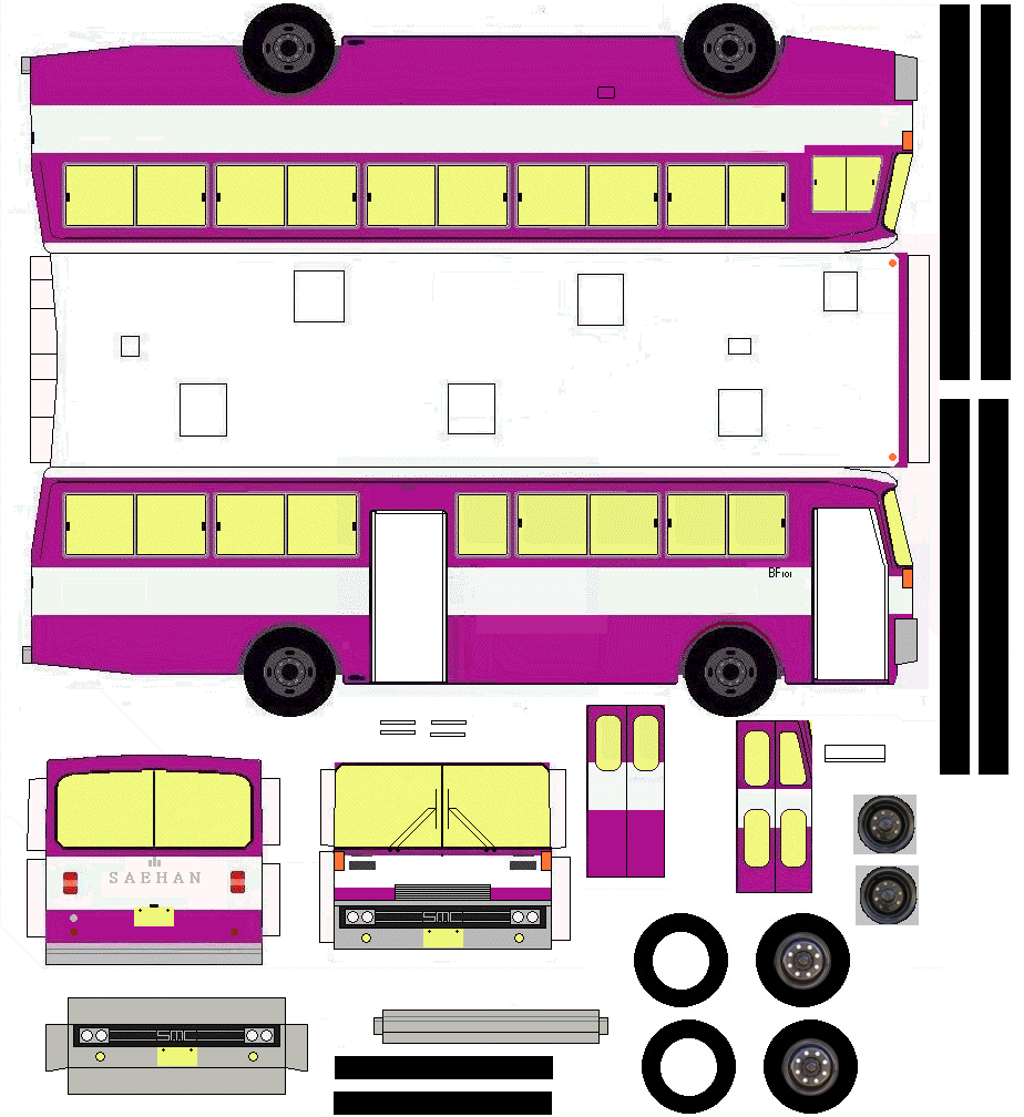 RB520L - 모형차 - 동양고속 버스 모형