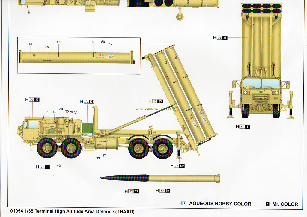 Terminal High Altitude Area Defence (THAAD) # 01024 [1/35th Trumpeter ...