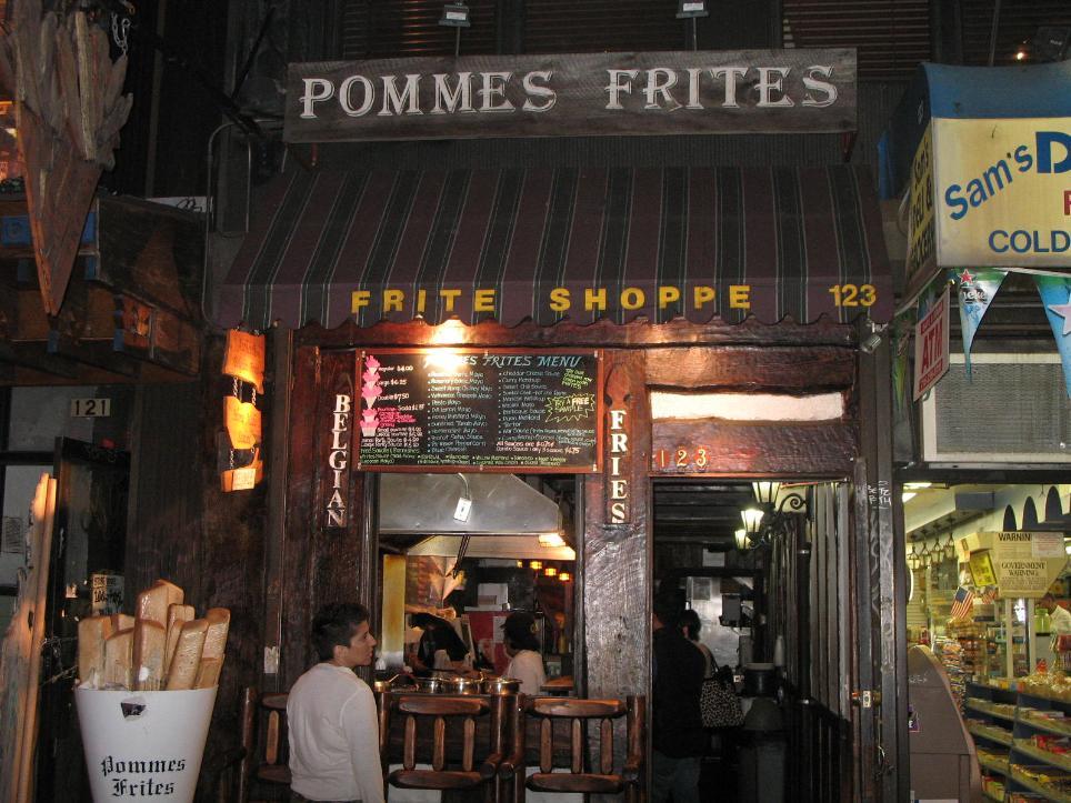 [맛집] 뉴욕에서 맛보는 벨기에 감자튀김, Pomme Frites - 학교 주변 소개 - 한국외대 TESOL전문교육원 뉴욕주립대 인턴십