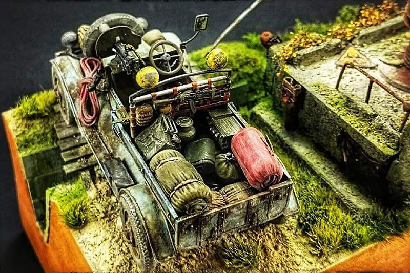 ICM Custom 1/35 Ford 포드 Model 모델 T Diorama 디오라마 - Marcin Branc 님 작품 ...