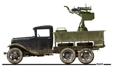 GAZ-AAA w/QUAD M4 MAXIM #35177 [1/35 MINIART MADE IN Ukraine] - Ⅱ AFV ...